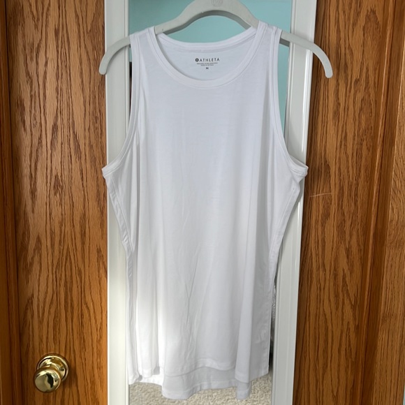 Athleta | Tops | Athleta Pure White Muscle Tank | Poshmark